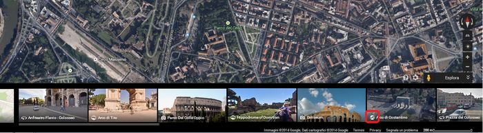 La visualizzazione Earth di Google Maps